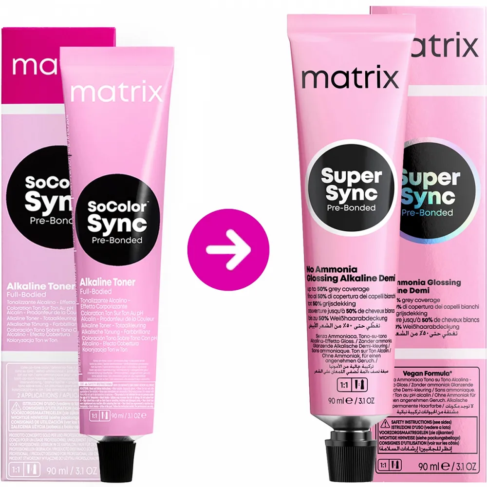 Toner Matrix Color Sync → Super Sync koloryzacja ton w ton bez amoniaku ...